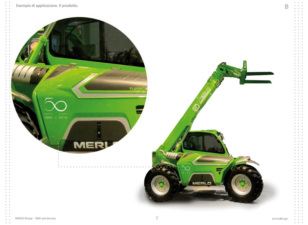 50° MERLO ANNIVERSARY Logo Concept - CARMADESIGN